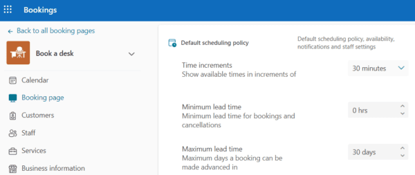 How to configure Microsoft Bookings as a Desk or Room Booking System ...