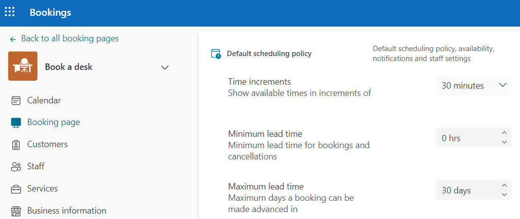 How to configure Microsoft Bookings as a Desk or Room Booking System ...